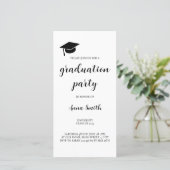 Modern Minimalist Graduation Party Invitation | Zazzle