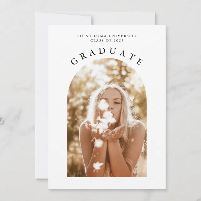 Modern Minimalist Graduation Party Invite | Zazzle