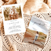 Modern Minimalist Graduation Party Invite | Zazzle