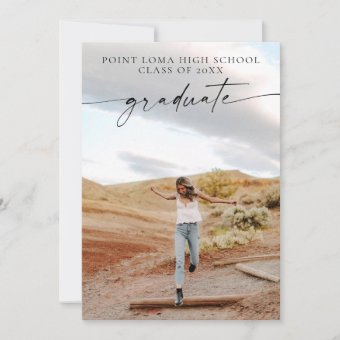 Modern Minimalist Graduation Party Invite | Zazzle