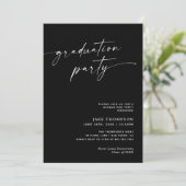 Modern Minimalist Graduation Party Invite | Zazzle