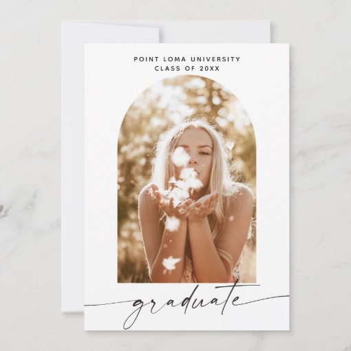 Modern Minimalist Graduation Party Invite | Zazzle