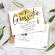 Modern Minimalist Graduation Party QR code Announcement Postcard | Zazzle