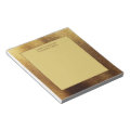 Modern Minimalist Metallic Gold From Desk of Notepad | Zazzle