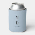 Modern Minimalist Monogram Wedding Elegant Names Can Cooler | Zazzle