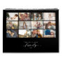 Modern Minimalist Multi Photo Family Memories Calendar | Zazzle