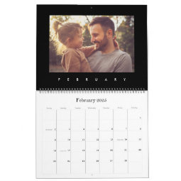 Modern Minimalist Multi Photo Family Memories Calendar | Zazzle