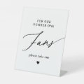 Modern Minimalist Number One Fans Wedding Sign | Zazzle