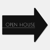 Modern Minimalist Open House Directional Sign | Zazzle