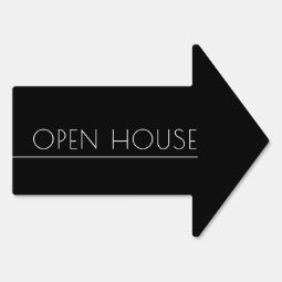 Modern Minimalist Open House Directional Sign | Zazzle