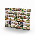 Modern Minimalist Photo Collage Photo Block | Zazzle