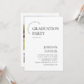 Modern Minimalist PHOTO Graduation Party QR code Invitation | Zazzle