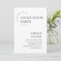 Modern Minimalist PHOTO Graduation Party QR code Invitation | Zazzle