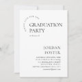 Modern Minimalist PHOTO Graduation Party QR code Invitation | Zazzle