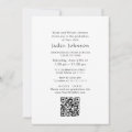 Modern Minimalist PHOTO Graduation Party QR code Invitation | Zazzle