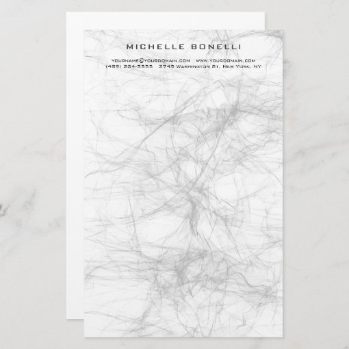 Modern Minimalist Professional Grey Design Stationery | Zazzle