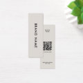 Modern Minimalist QR Code Clothing Label Hang Tag | Zazzle