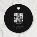 Modern Minimalist QR Code Clothing Label Hang Tag | Zazzle