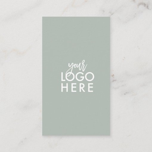 Modern Minimalist QR Code Script Business Logo Business Card | Zazzle