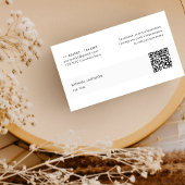 Modern Minimalist Qr Code Social Media Logo Business Card | Zazzle