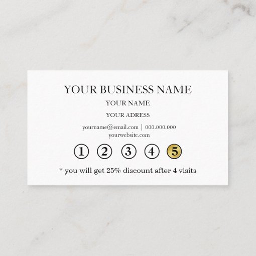 Modern Minimalist Red Heart Loyalty Card | Zazzle