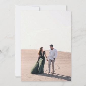 Modern Minimalist Romantic Script Photo Wedding Invitation | Zazzle