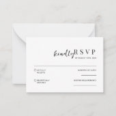 Modern Minimalist RSVP Card | Zazzle