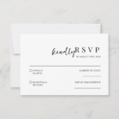 Modern Minimalist RSVP Card | Zazzle