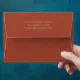 Modern Minimalist Rust Teracotta Wedding Envelope | Zazzle