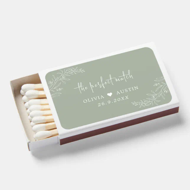 Modern Minimalist Sage Green The Perfect Match | Zazzle