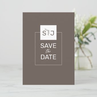 modern minimalist save the date invitation | Zazzle