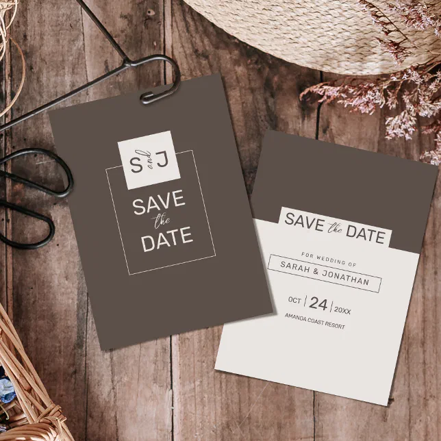 modern minimalist save the date invitation | Zazzle