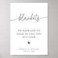 Modern Minimalist Script Blanket Wedding Sign | Zazzle