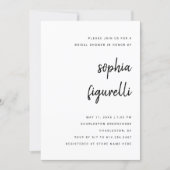 Modern Minimalist Script | Bridal Shower Invitation | Zazzle
