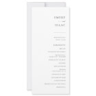 Modern Minimalist Script Chic Wedding Program | Zazzle