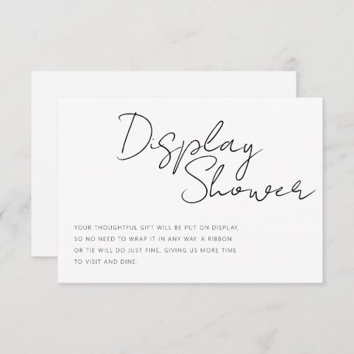 Modern Minimalist Script Display Shower Enclosure | Zazzle