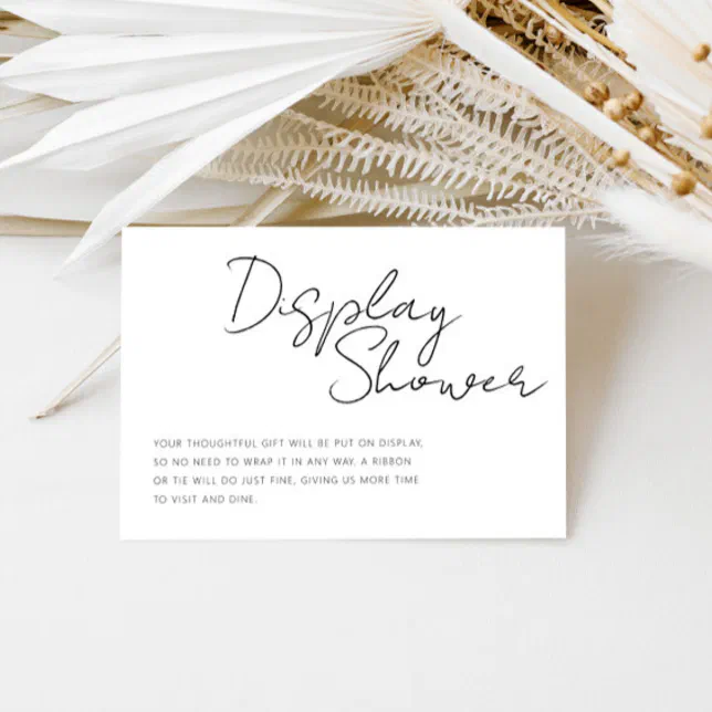 Modern Minimalist Script Display Shower Enclosure | Zazzle