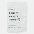 Modern Minimalist Script Engagement Celebration Garden Flag | Zazzle