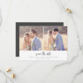 Modern Minimalist Script Simple Photo Wedding Save The Date | Zazzle
