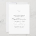 Modern Minimalist Simple Chic Memorial Funeral Invitation | Zazzle