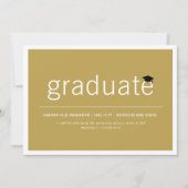 Modern Minimalist Simple Graduate Photo Graduation Announcement | Zazzle