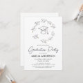 Modern Minimalist Simple Graduation Party Invitation | Zazzle