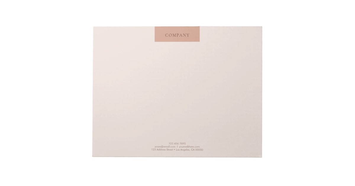 Modern Minimalist Simple Layout Typography 11x8.5 Notepad | Zazzle