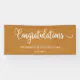 Modern Minimalist Simple Orange Congratulations Banner | Zazzle
