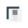 Modern Minimalist Simple QR code personal Square Square Business Card ...