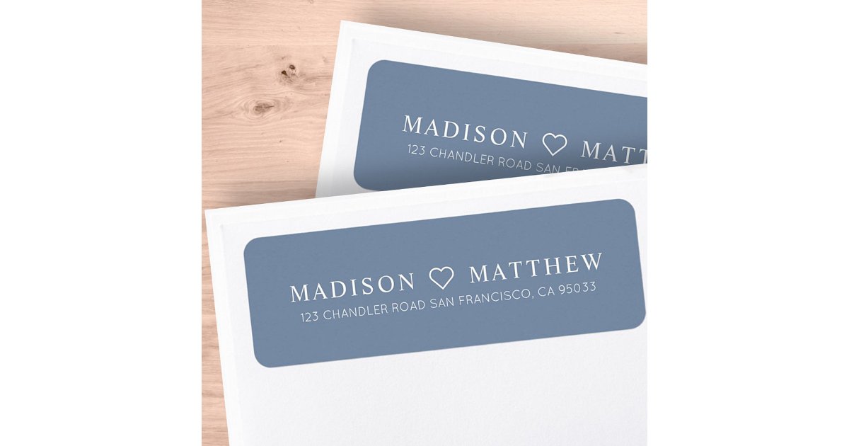 Modern Minimalist Simple Return Address Label | Zazzle