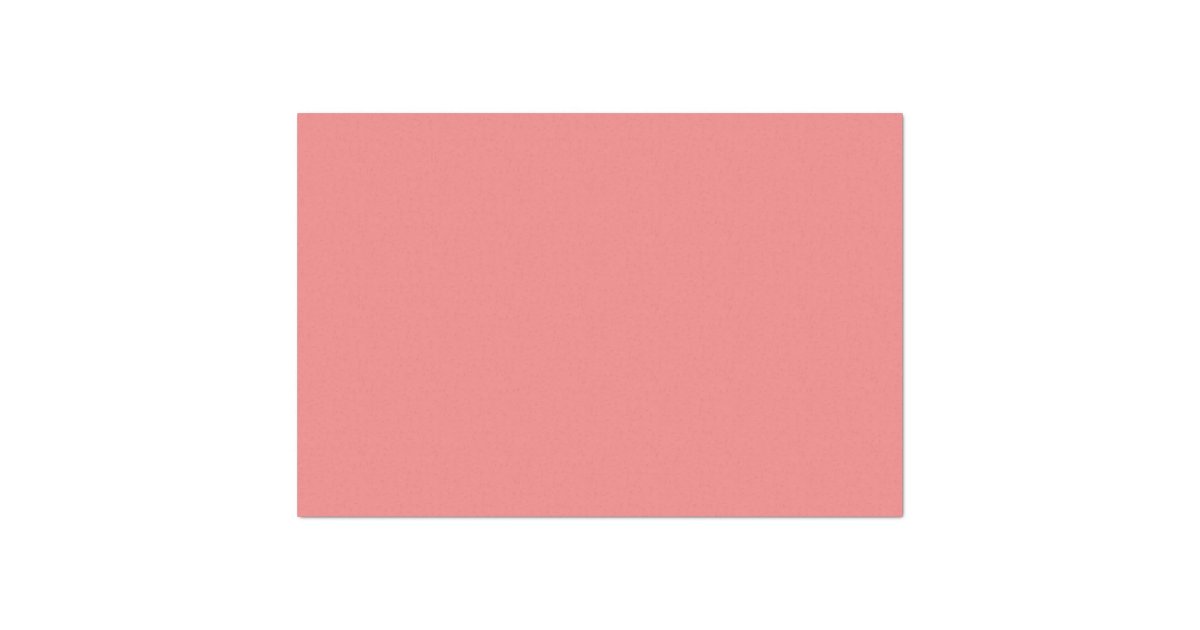 Modern Minimalist Solid Light Coral Tissue Paper | Zazzle