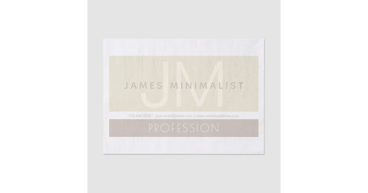 Modern Minimalist | Taupe Earth-tones Tissue Paper | Zazzle