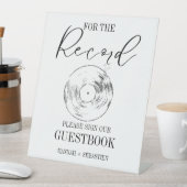 Modern Minimalist Wedding Record Guest Book Sign | Zazzle