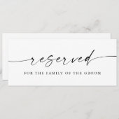 Modern Minimalist Wedding Reserved Sign | Zazzle